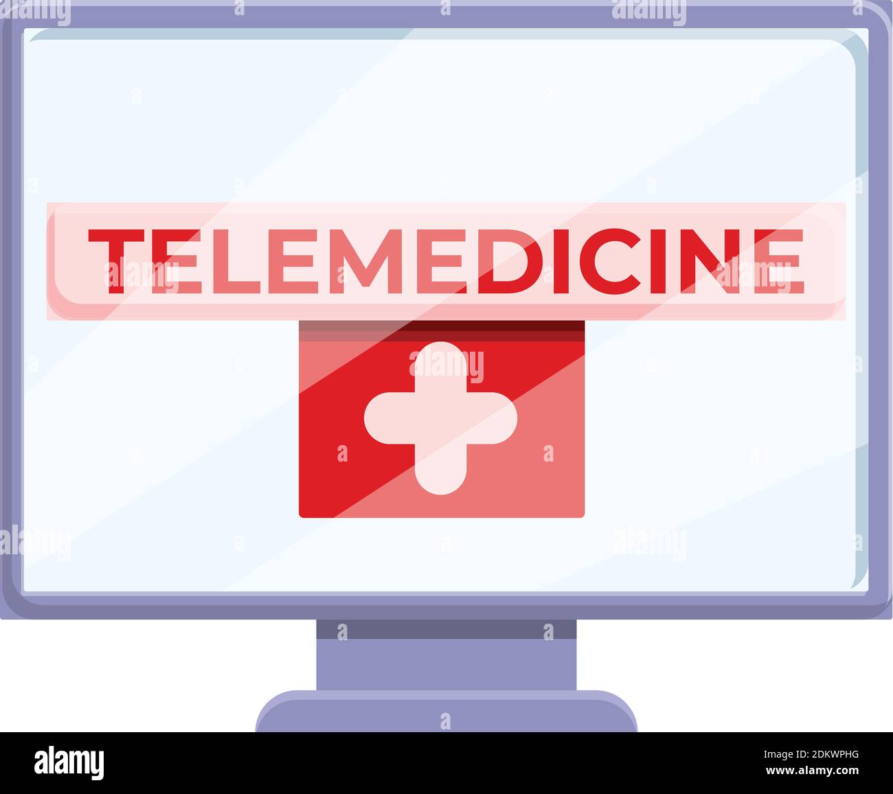 Telemedicine icon. Cartoon of telemedicine vector icon for web design ...