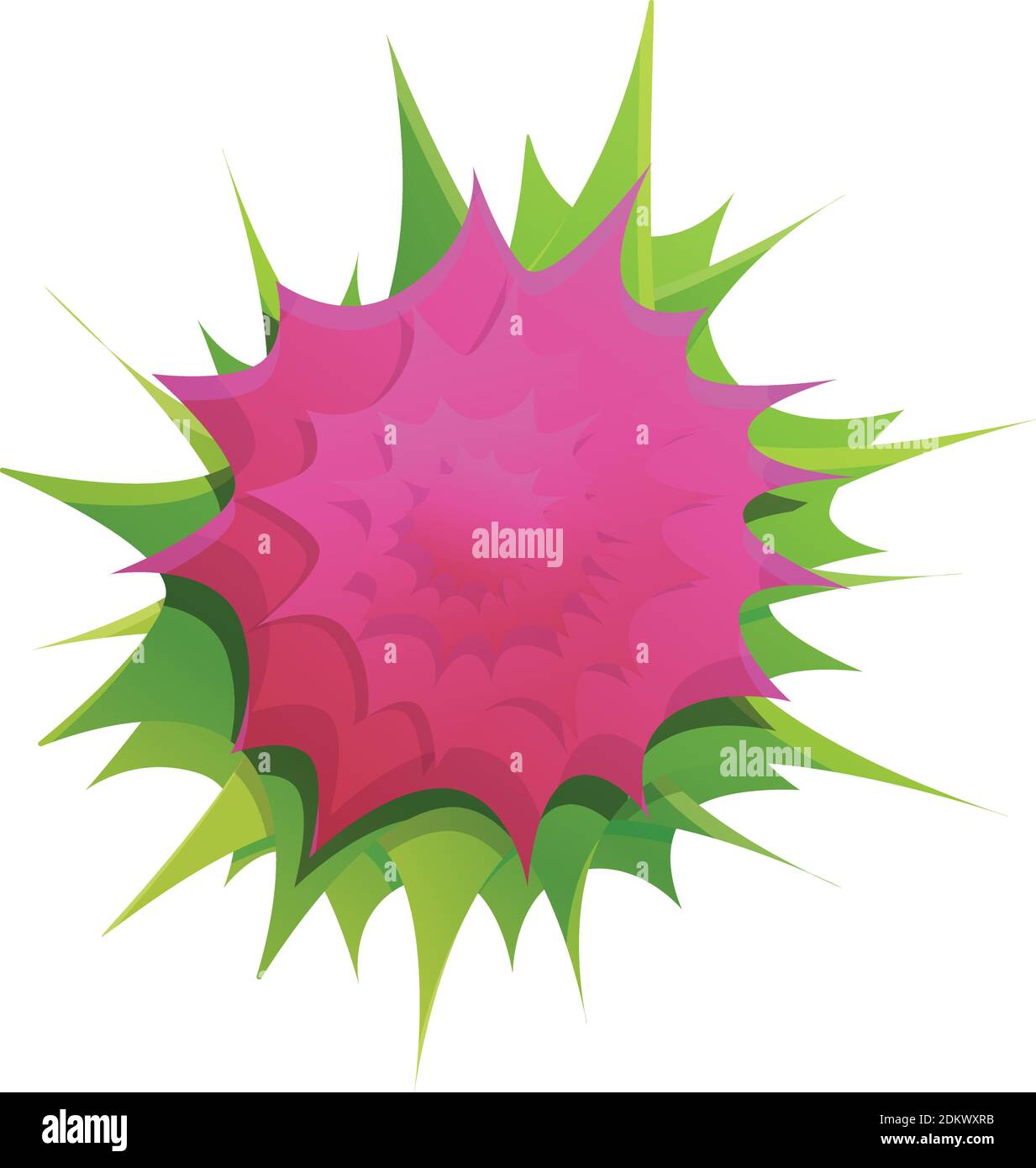 Top view flower icon. Cartoon of top view flower vector icon for web ...
