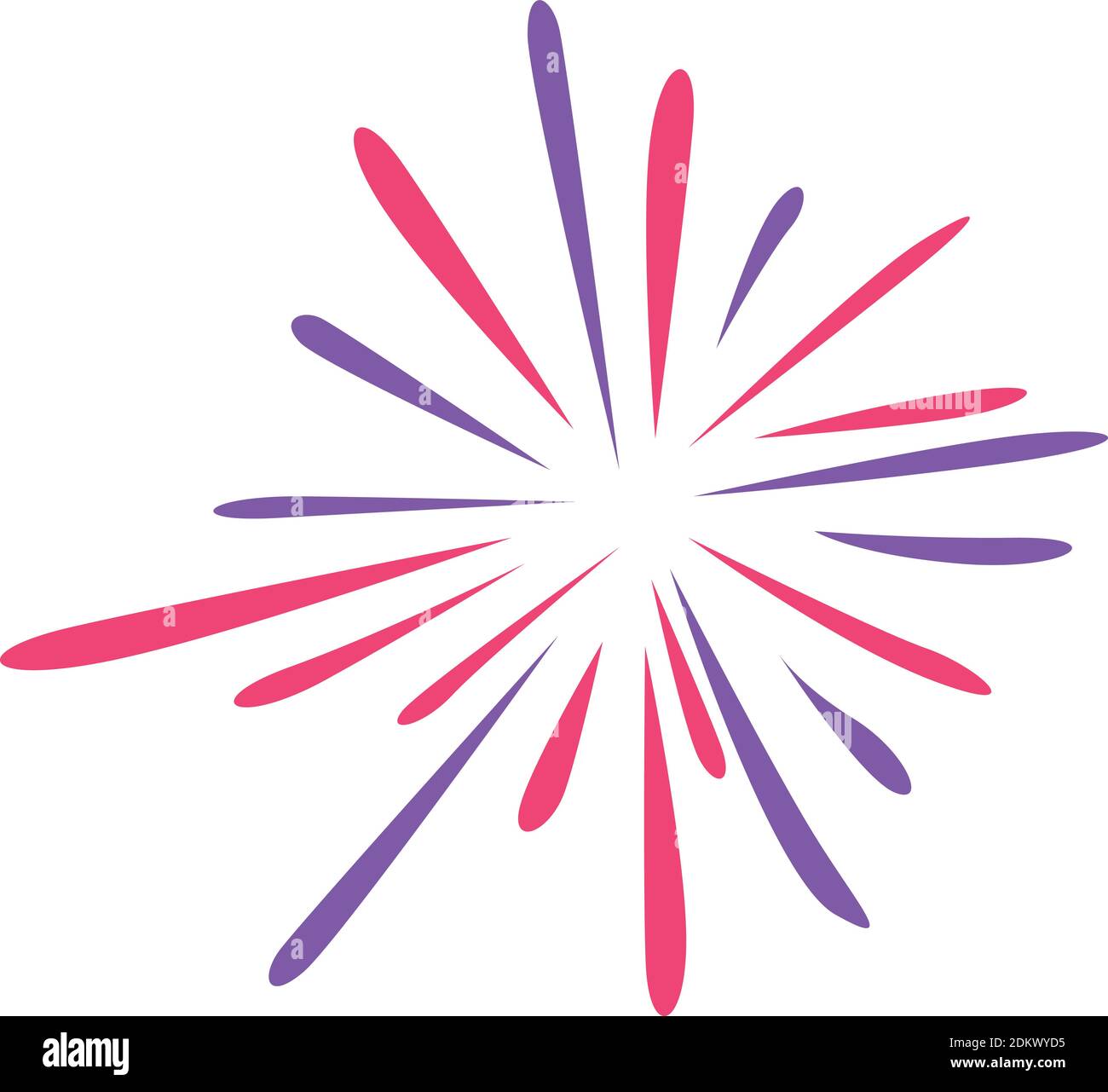 Spark firework icon. Cartoon of spark firework vector icon for web ...