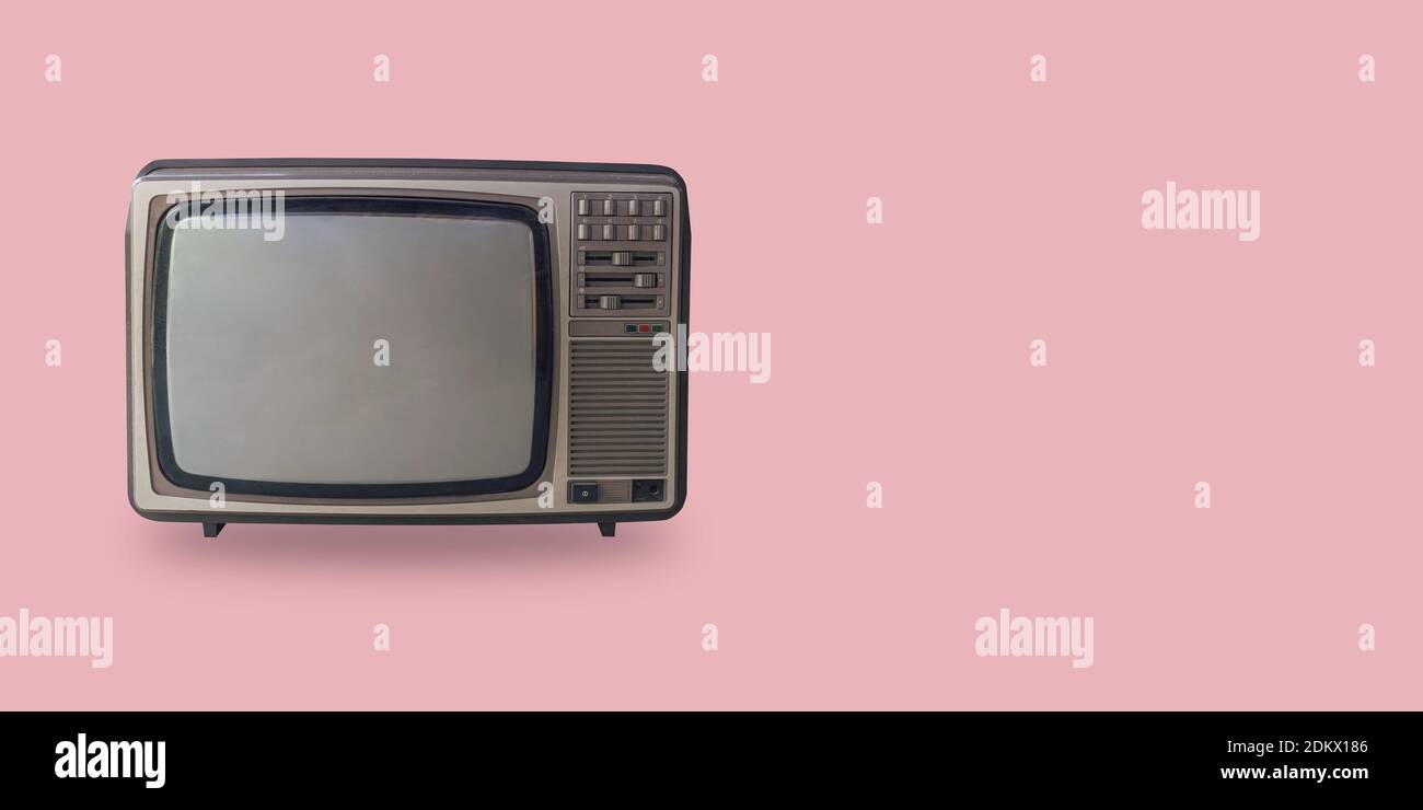 Retro tv pink hi-res stock photography and images - Alamy