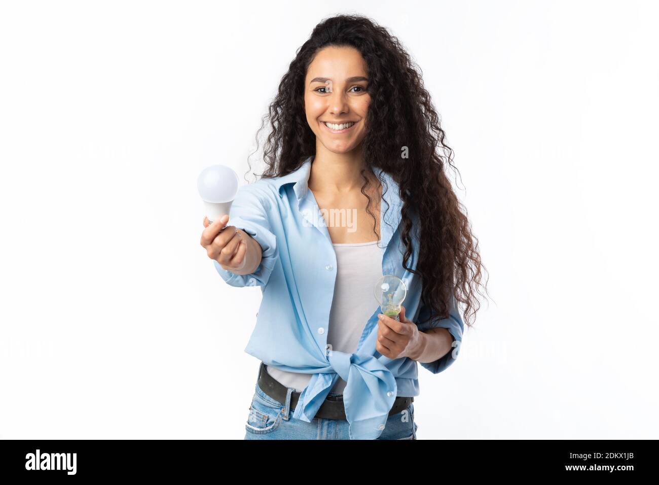 Lady with the lamp hi-res stock photography and images - Alamy