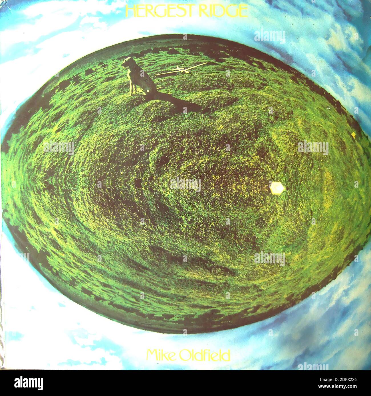 Mike Oldfield - Hergest Ridge - Vintage vinyl album cover Stock Photo ...