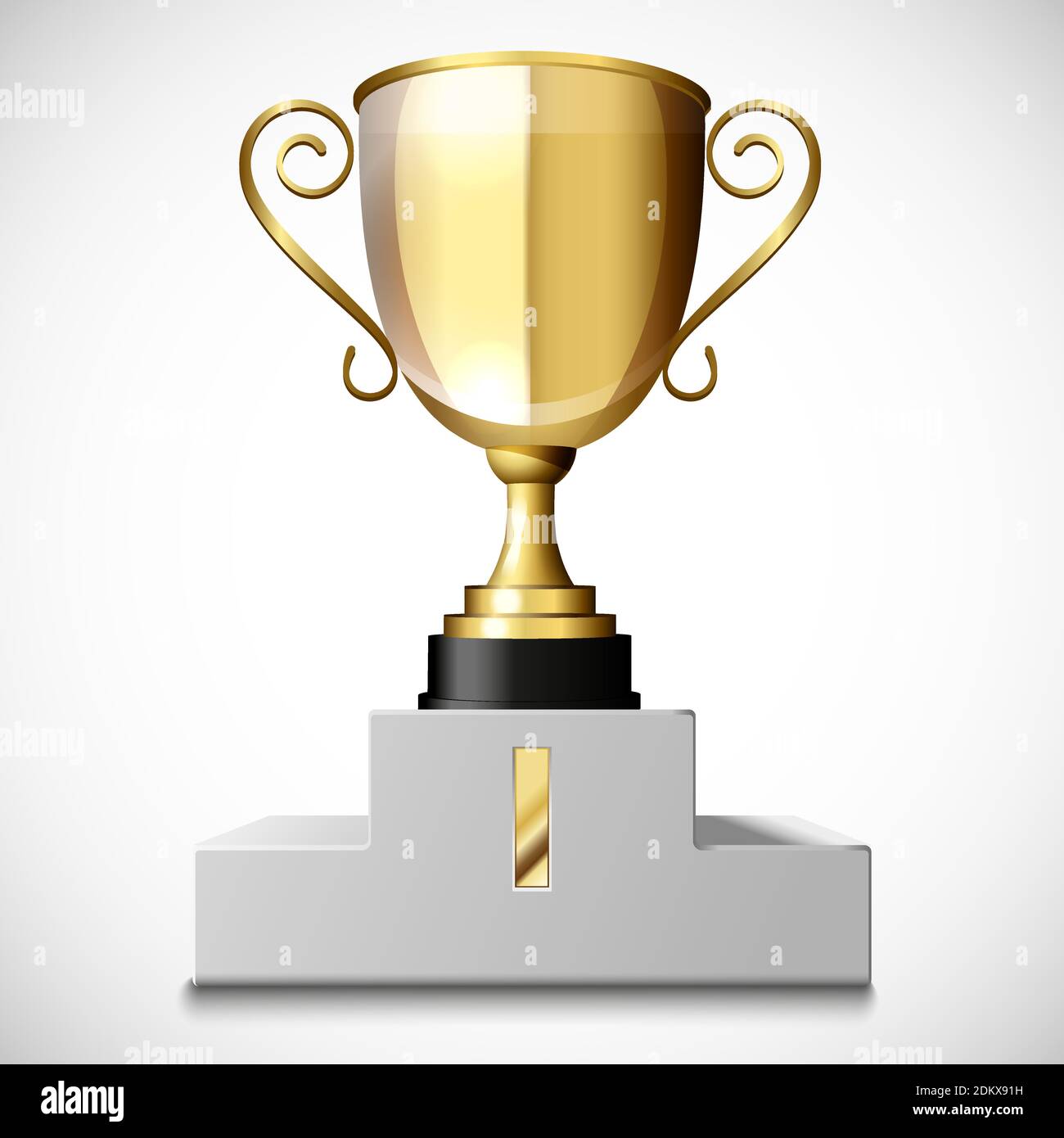 Gold winner cup on Stock Vector Images - Alamy