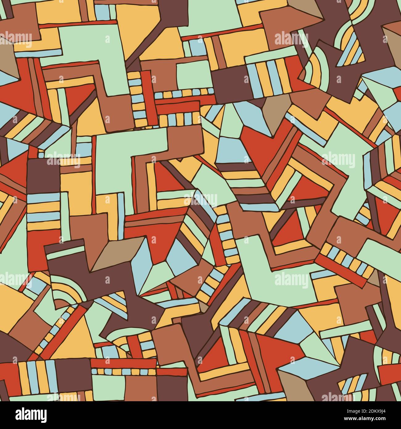 Color abstract angle seamless pattern. Vector illustration Stock Vector ...