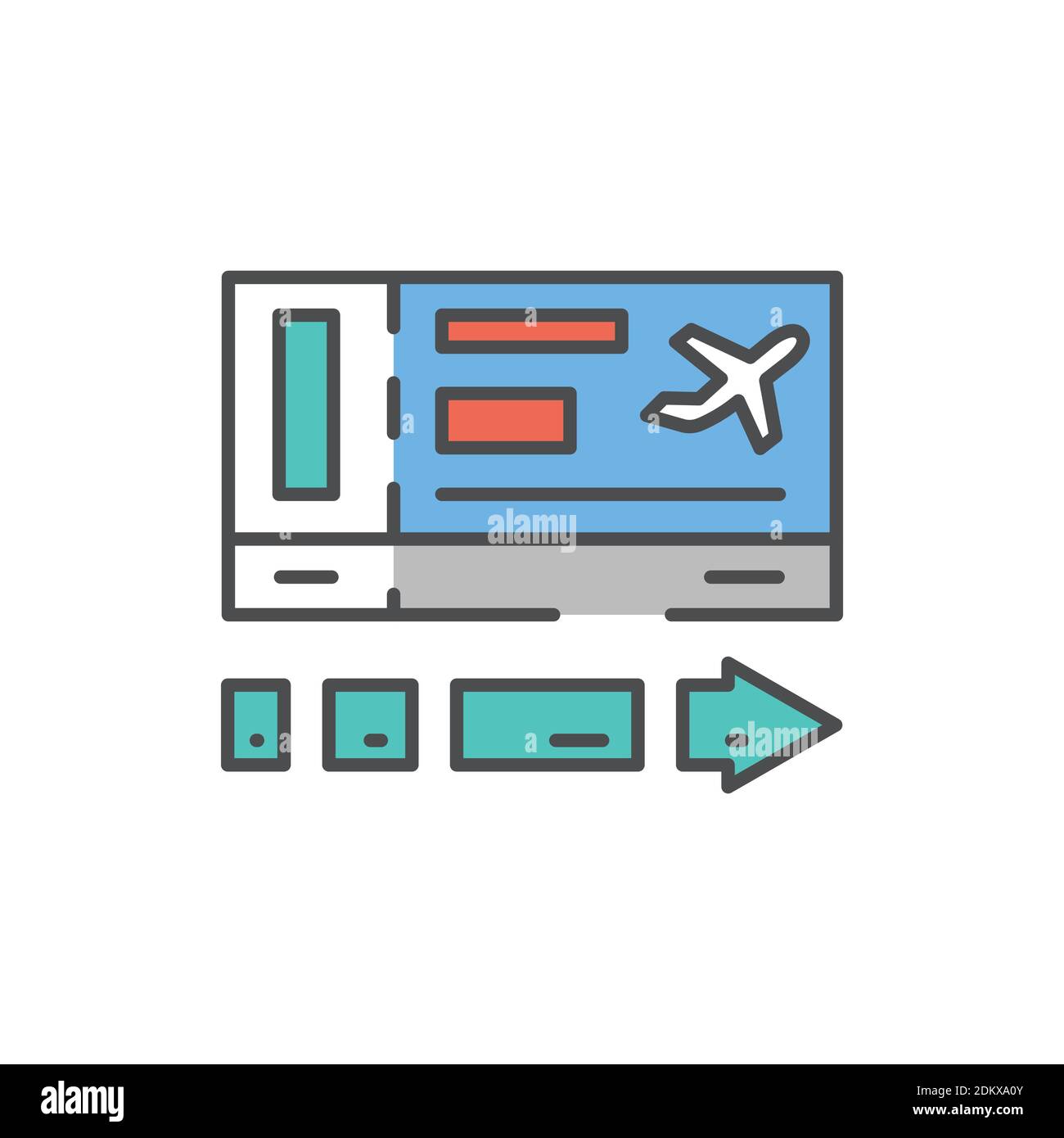 Drawing airline boarding pass hi-res stock photography and images - Alamy