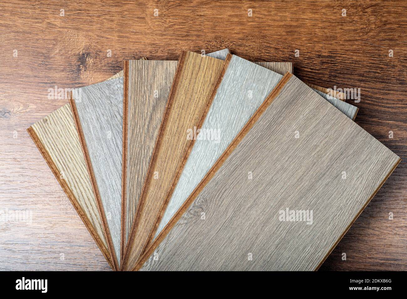 Laminate background. Samples of laminate or parquet with a pattern and ...