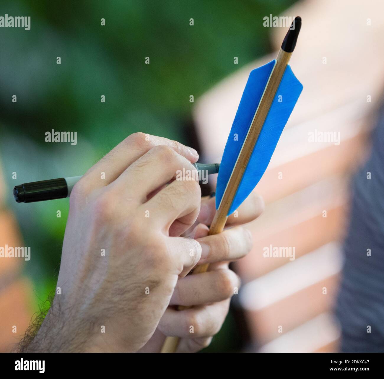 Hand Holding Feather Writing High Resolution Stock Photography and ...