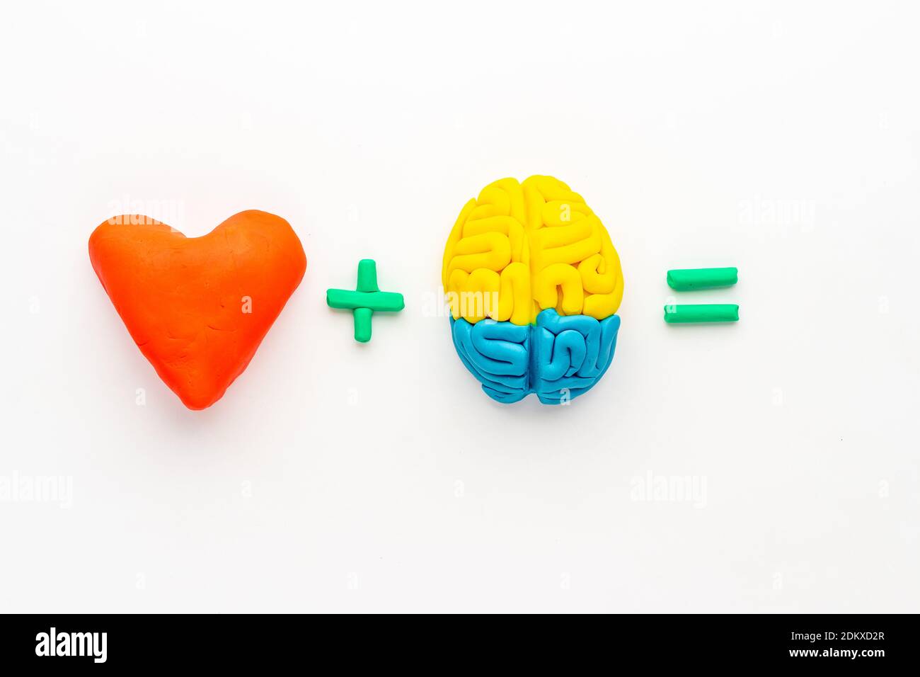 Heart and brain connection. Emotional intelligence concept Stock Photo ...