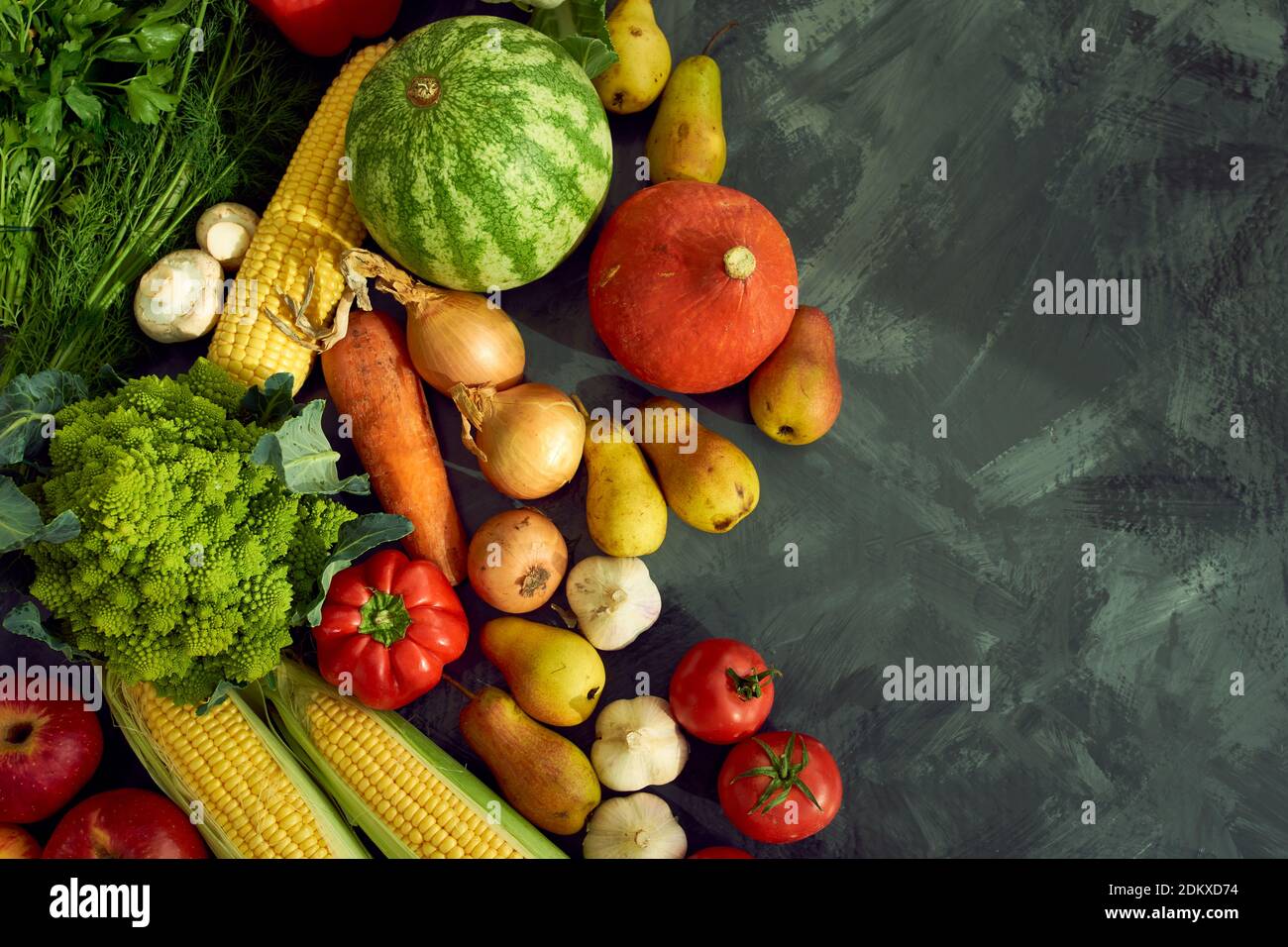 Fresh organic fruits and vegetables Stock Photo - Alamy