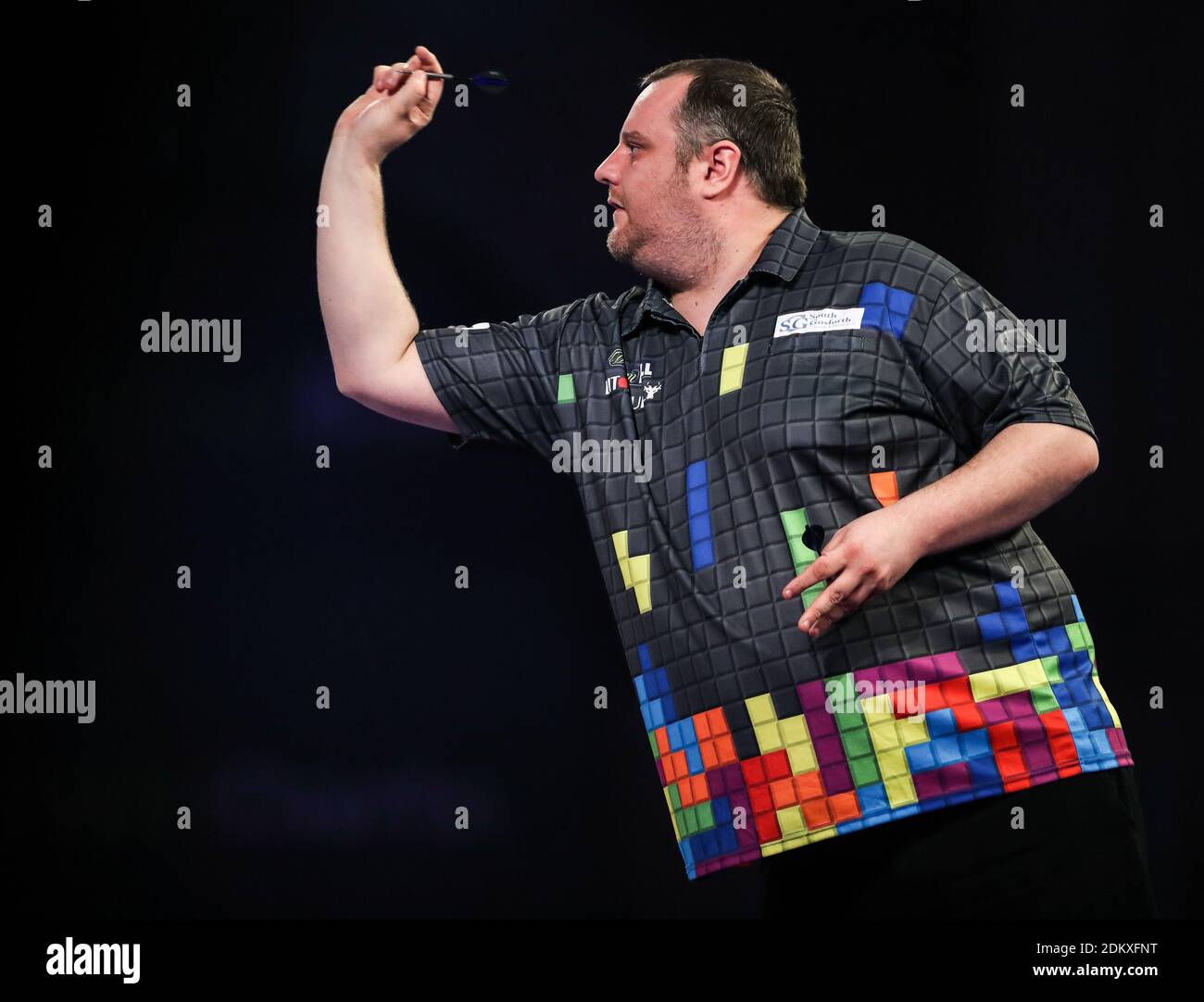 Ryan Joyce in action during day two of the William Hill World Darts ...
