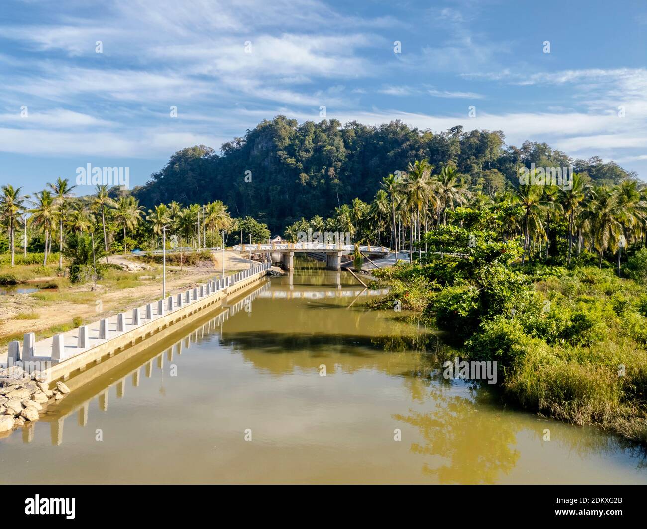 Riverfront Development (Tai Li Klai River) in Satun Town, Southern ...