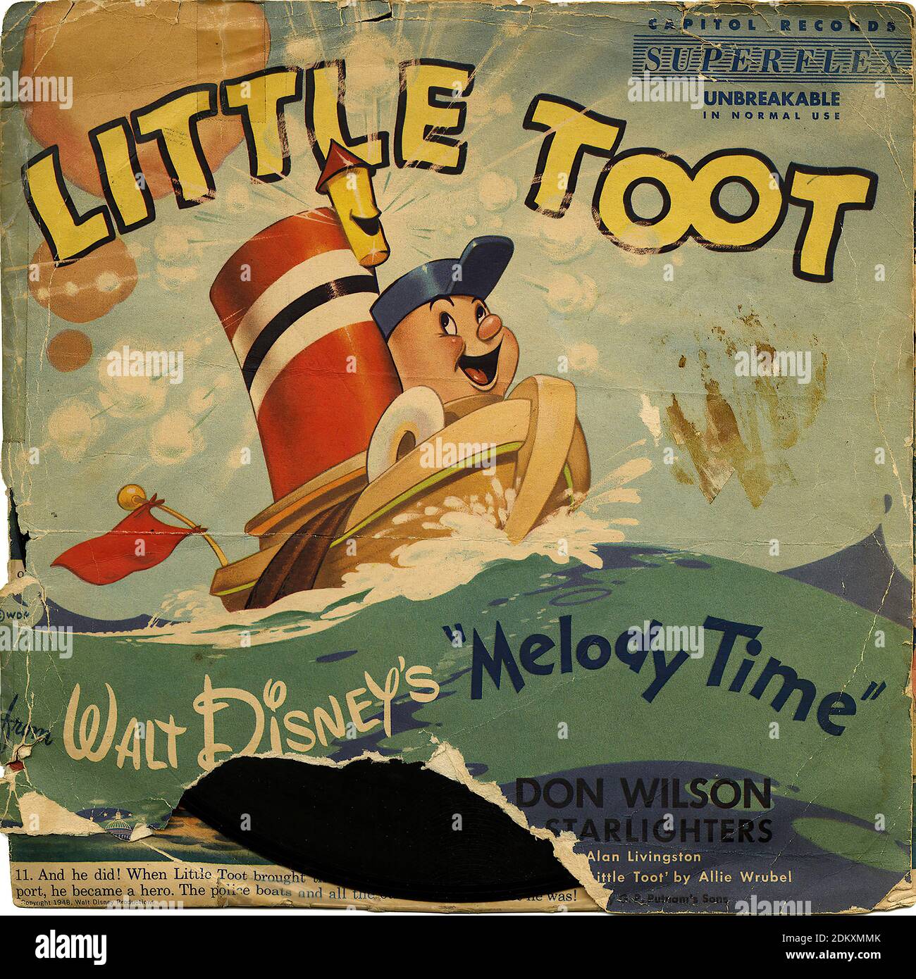 Little Toot - Vintage Record Cover Stock Photo - Alamy