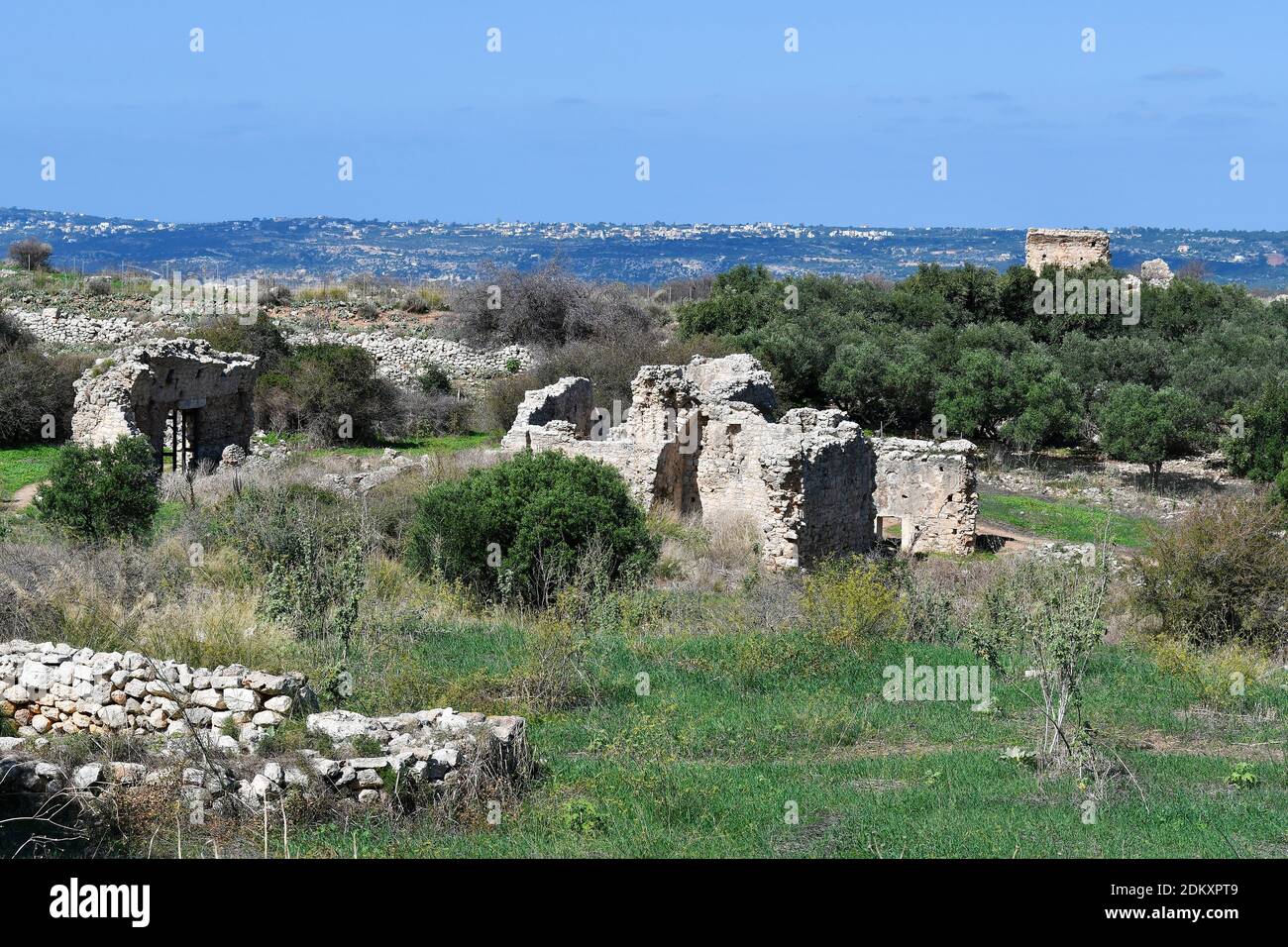 Greece, ancient Minoan ruins of Aptera Stock Photo - Alamy