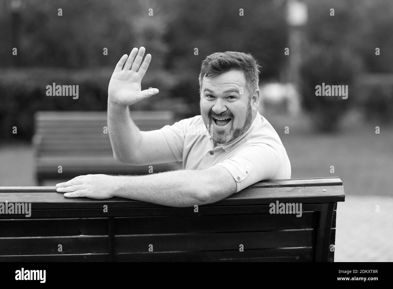 Friendly fun funny Black and White Stock Photos & Images - Alamy