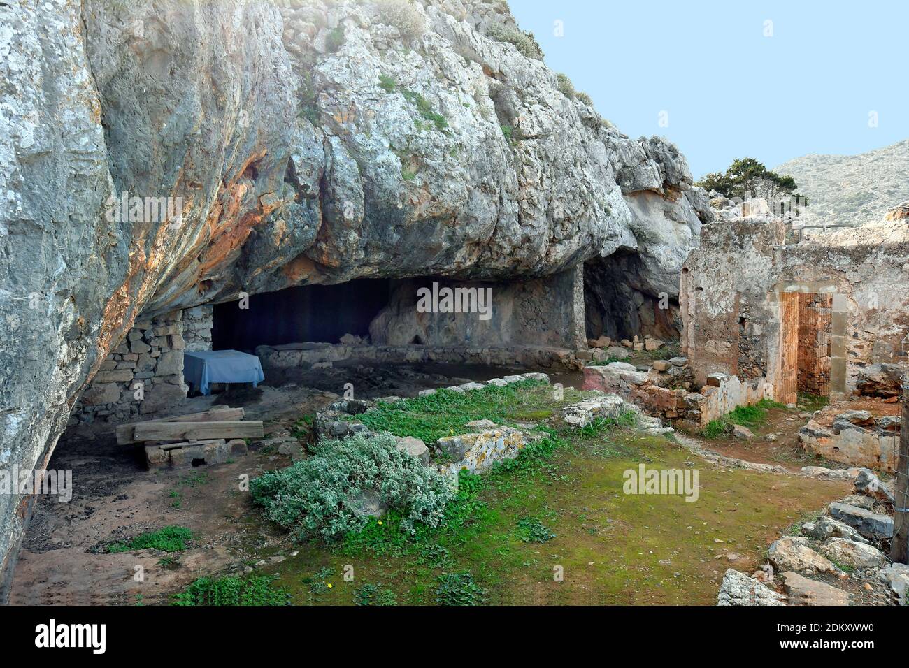 Greece, Crete Island, Arkoudiotississa cave aka Arkoudospilios cave ...