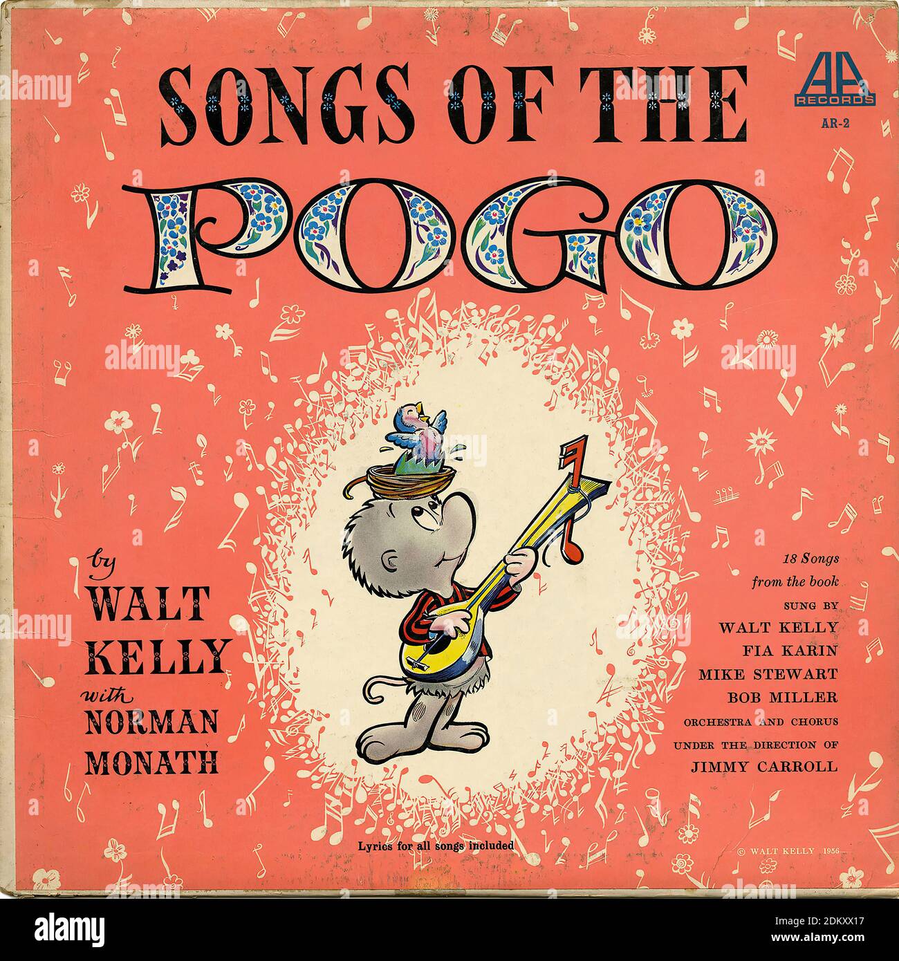 Songs of the Pogo - Vintage Record Cover Stock Photo - Alamy