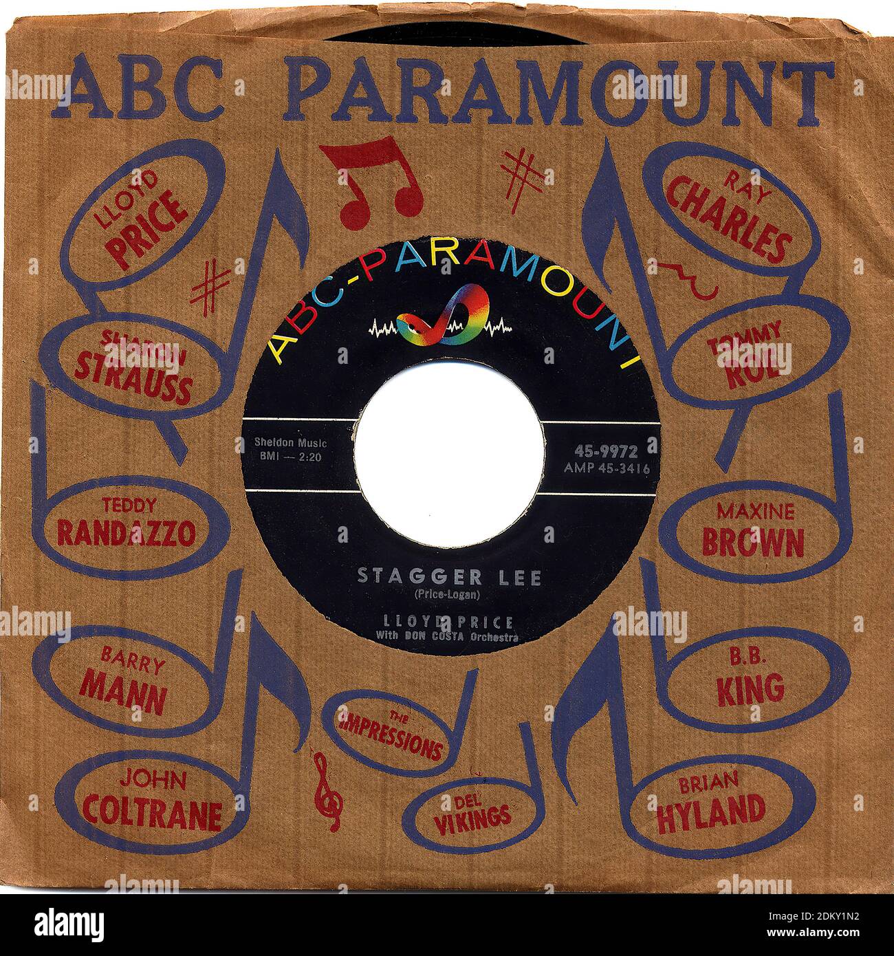 Stagger Lee Bw You Need Lov - Vintage Record Cover Stock Photo - Alamy