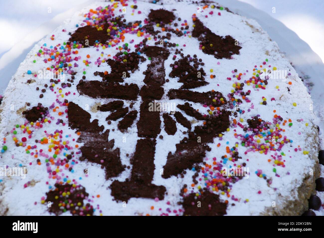 "Coliva', a commemorative dish in the Romanian Orthodox church Stock ...
