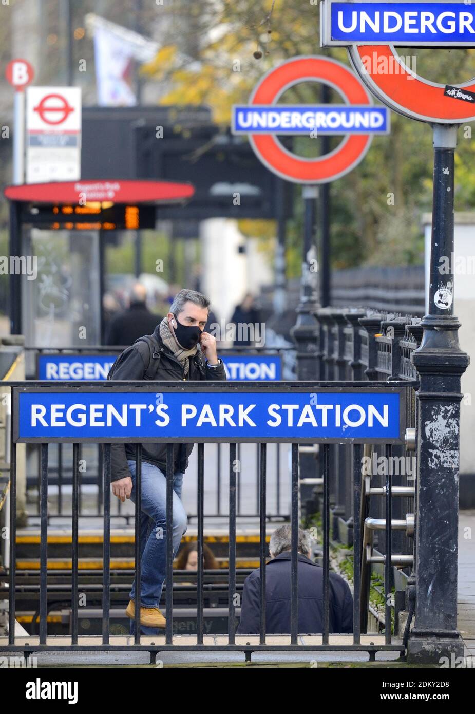 London, England, UK. Regent's Park Underground station entrance on ...