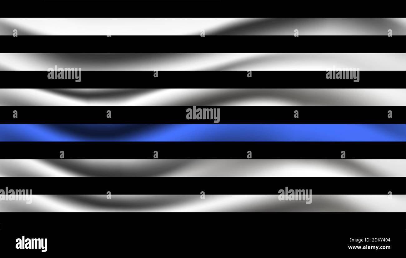 Police department flag waving. Realistic vector with for flyer, web ...