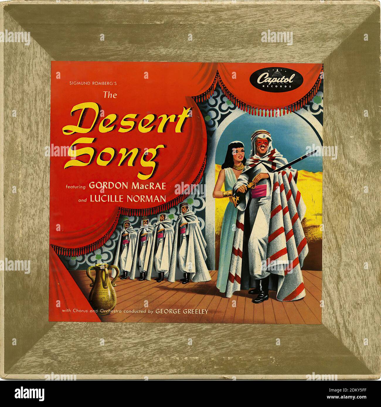 The Desert Song - Vintage Record Cover 02 Stock Photo - Alamy
