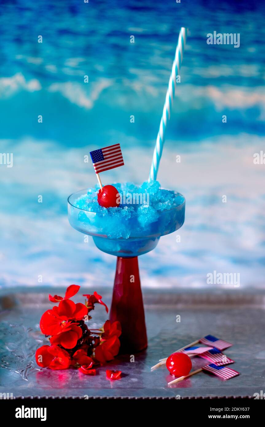 Blue slush drink hi-res stock photography and images - Alamy
