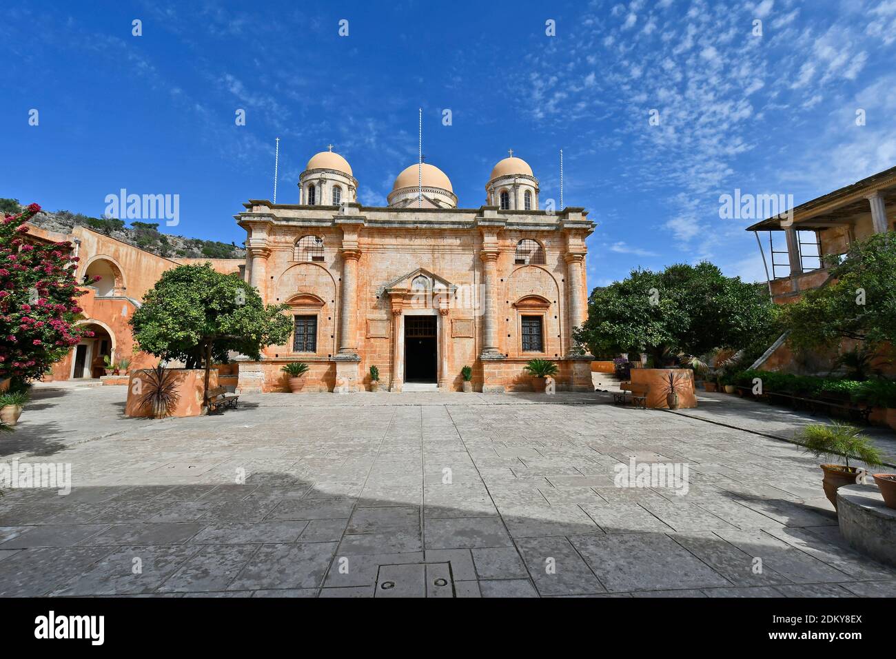 Greece, Crete Island, monastery of Agia Triada aka Holy Trinity from ...