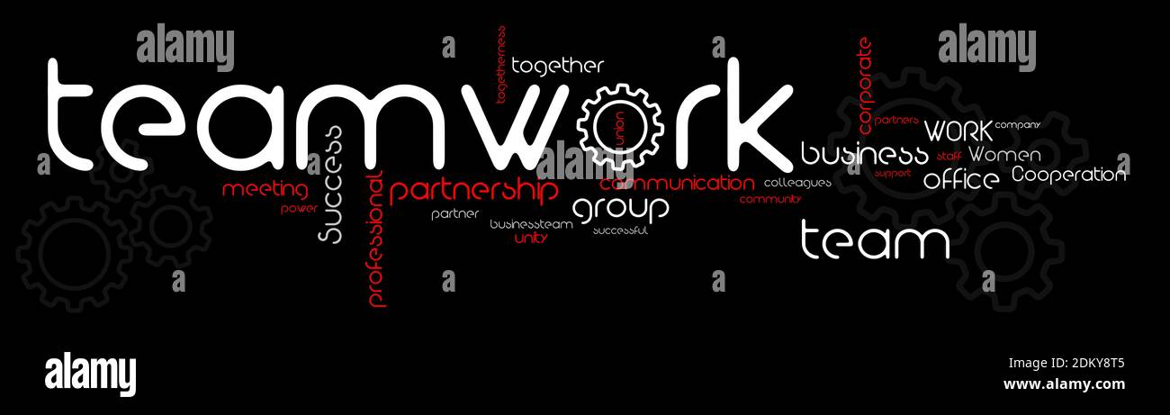 Business teamwork banner Stock Photo - Alamy