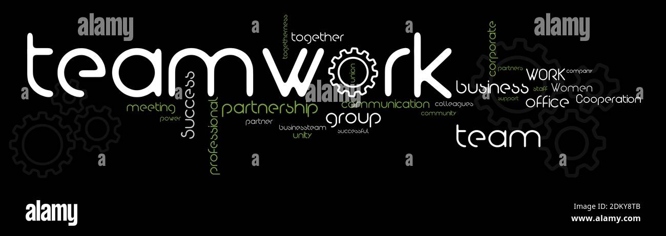 Business teamwork banner Stock Photo - Alamy