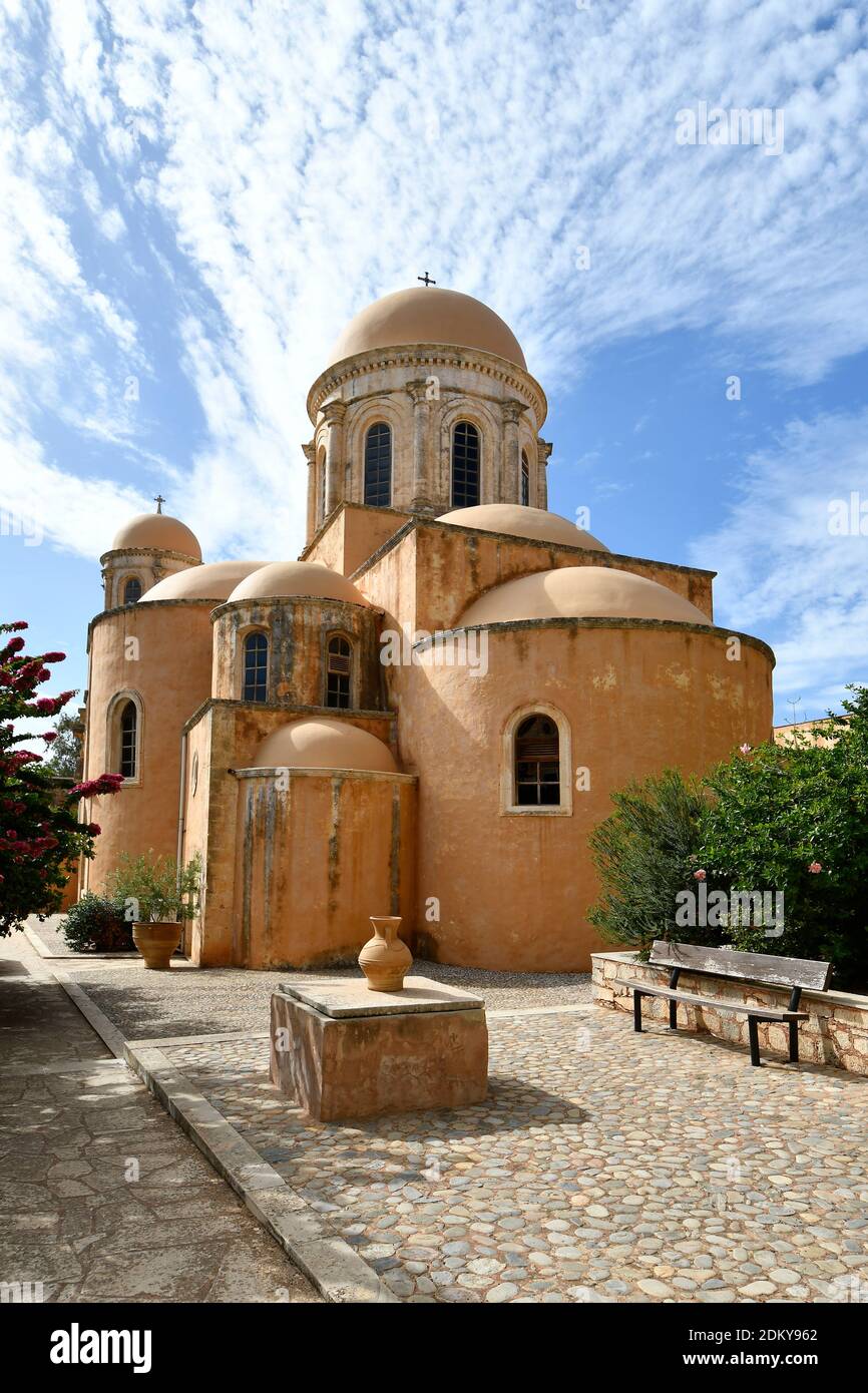 Greece, Crete Island, monastery of Agia Triada aka Holy Trinity from ...