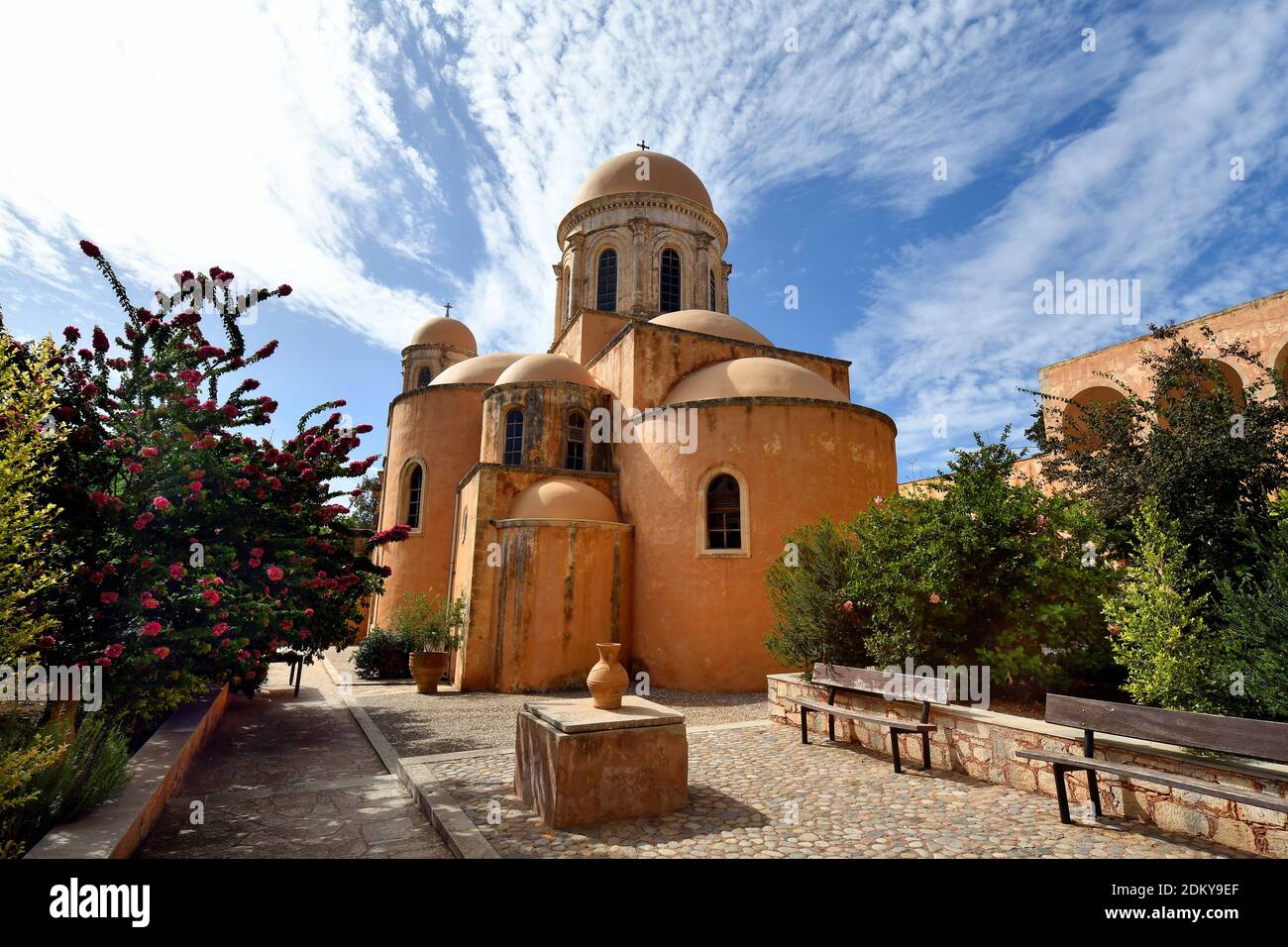 Greece, Crete Island, monastery of Agia Triada aka Holy Trinity from ...