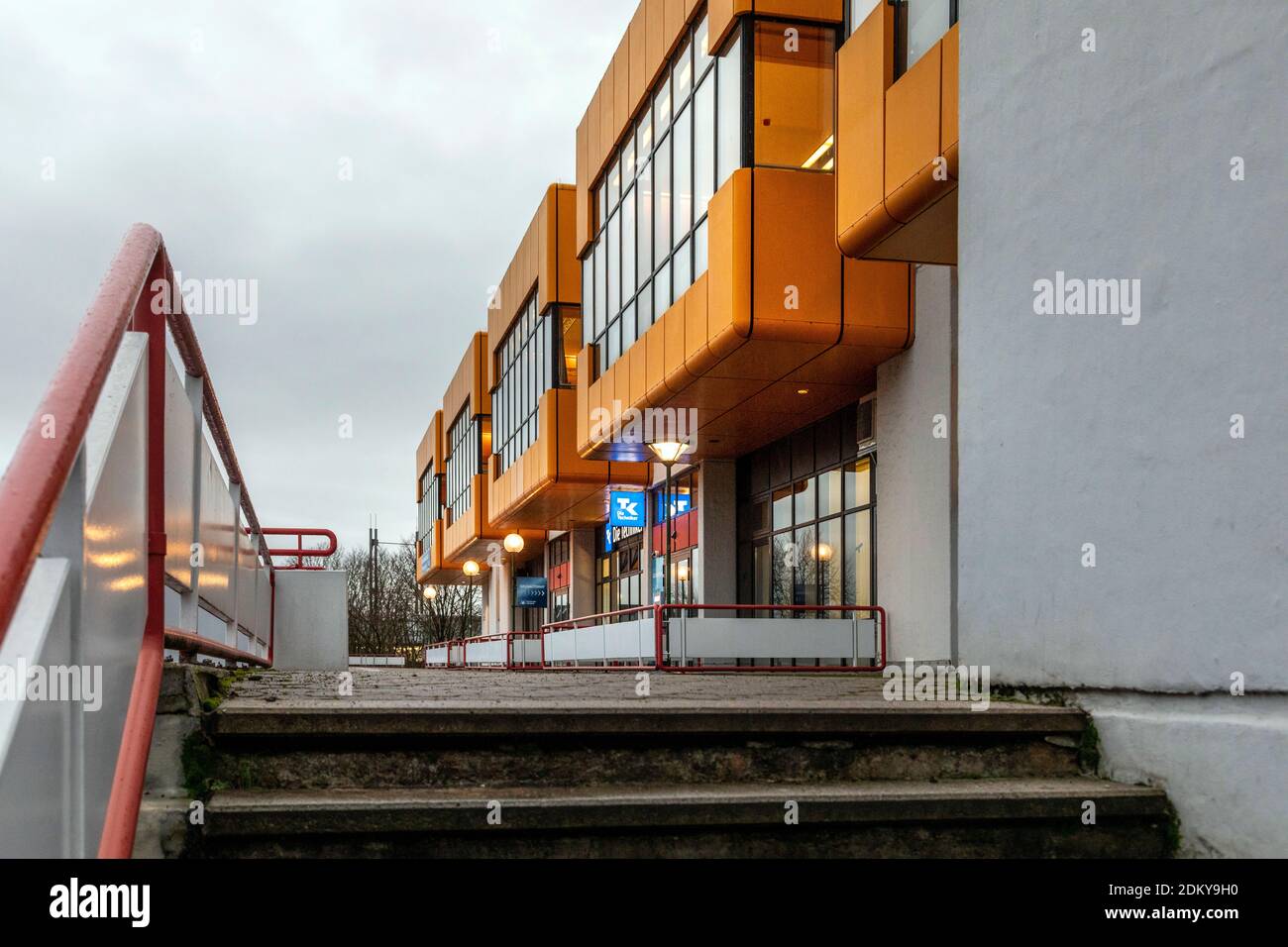 Deserted campus of the TU Dortmund University during the shutdown in ...