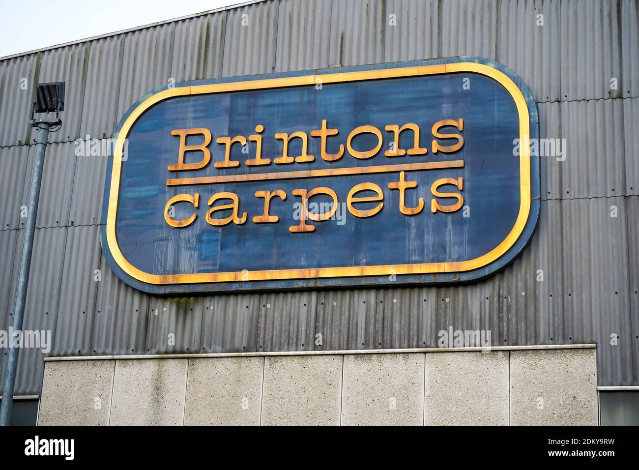 Brintons Carpets sign on side of disused factory building in ...