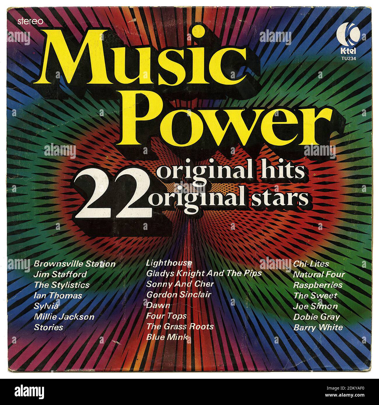 Music Powe - Vintage Record Cover Stock Photo - Alamy