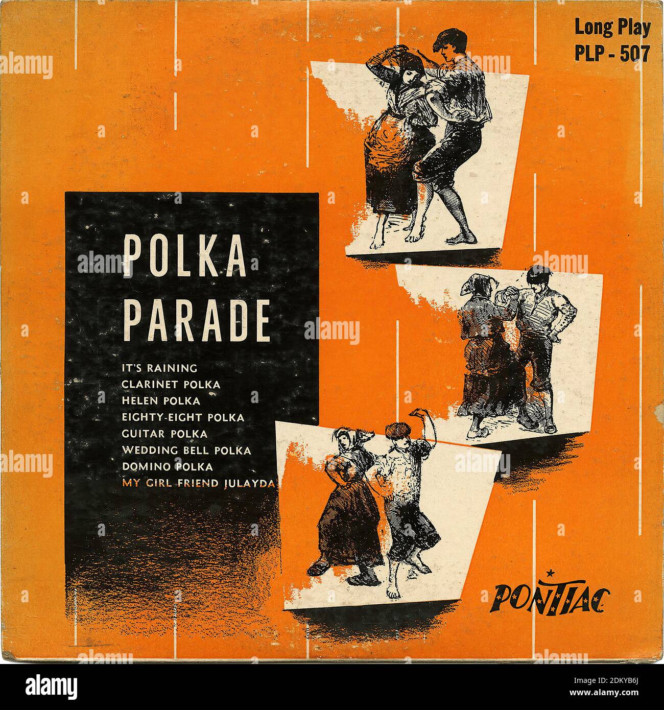 Polka Parade - Vintage Record Cover 02 Stock Photo - Alamy