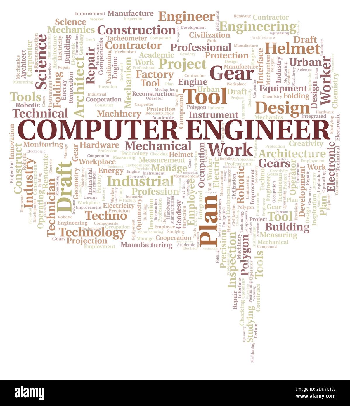 Engineer word cloud concept hi-res stock photography and images - Alamy