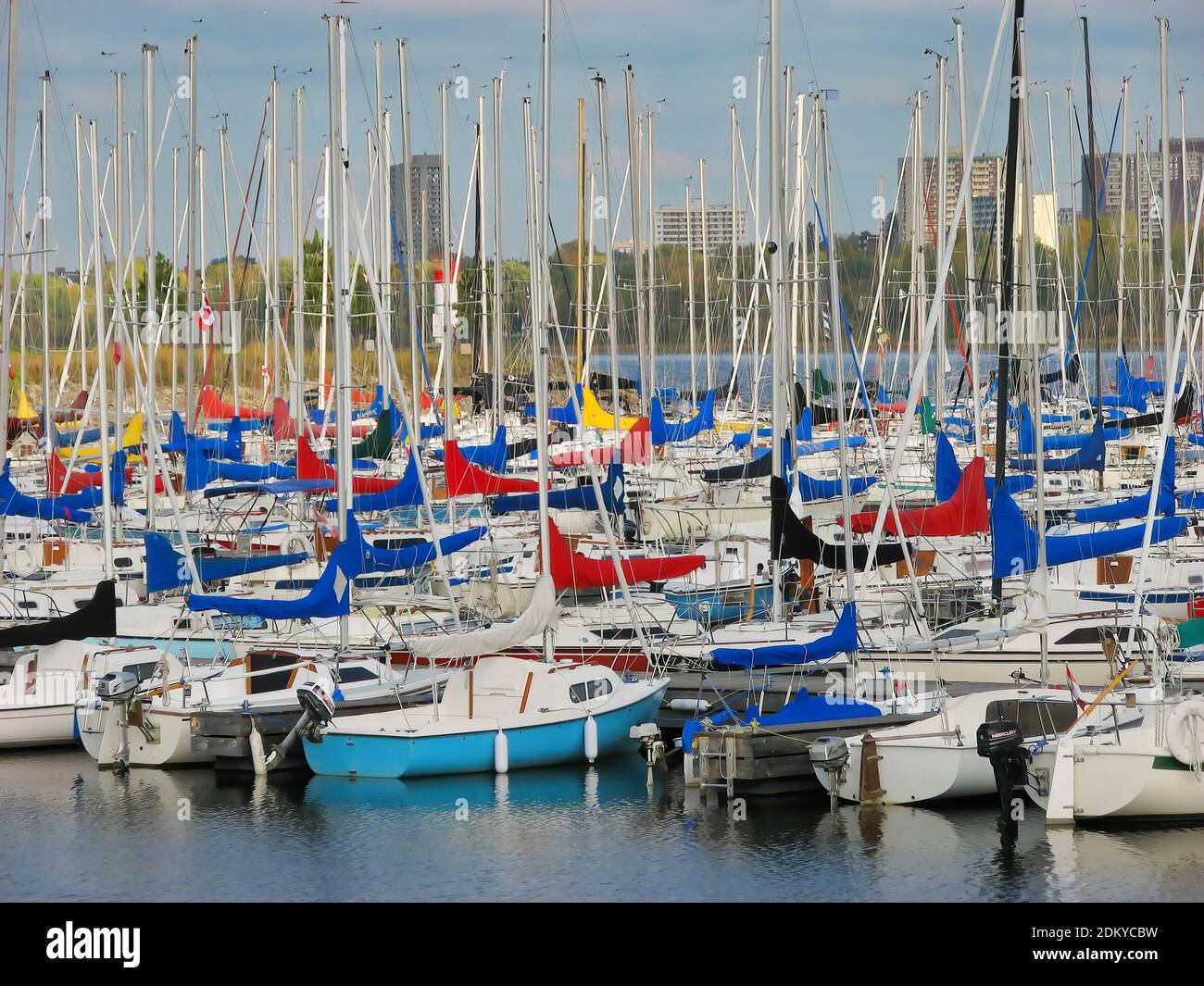 Sailboats docked at a marina in Ottawa, Canada Stock Photo - Alamy