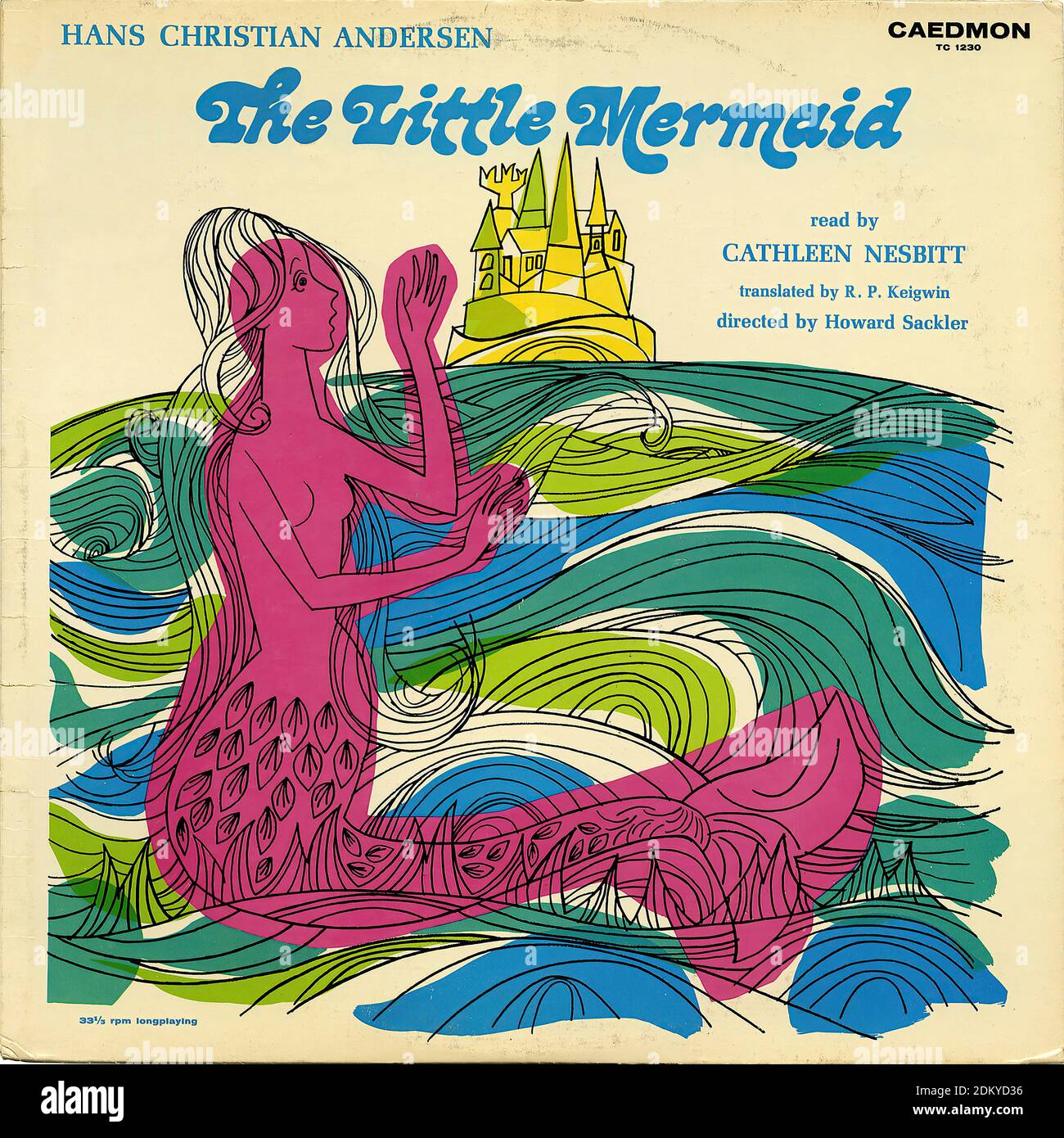 The Little Mermaid - Vintage Record Cover Stock Photo - Alamy