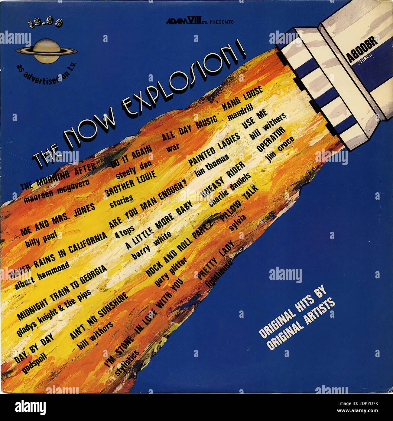 The now Explosion - Vintage Record Cover Stock Photo - Alamy