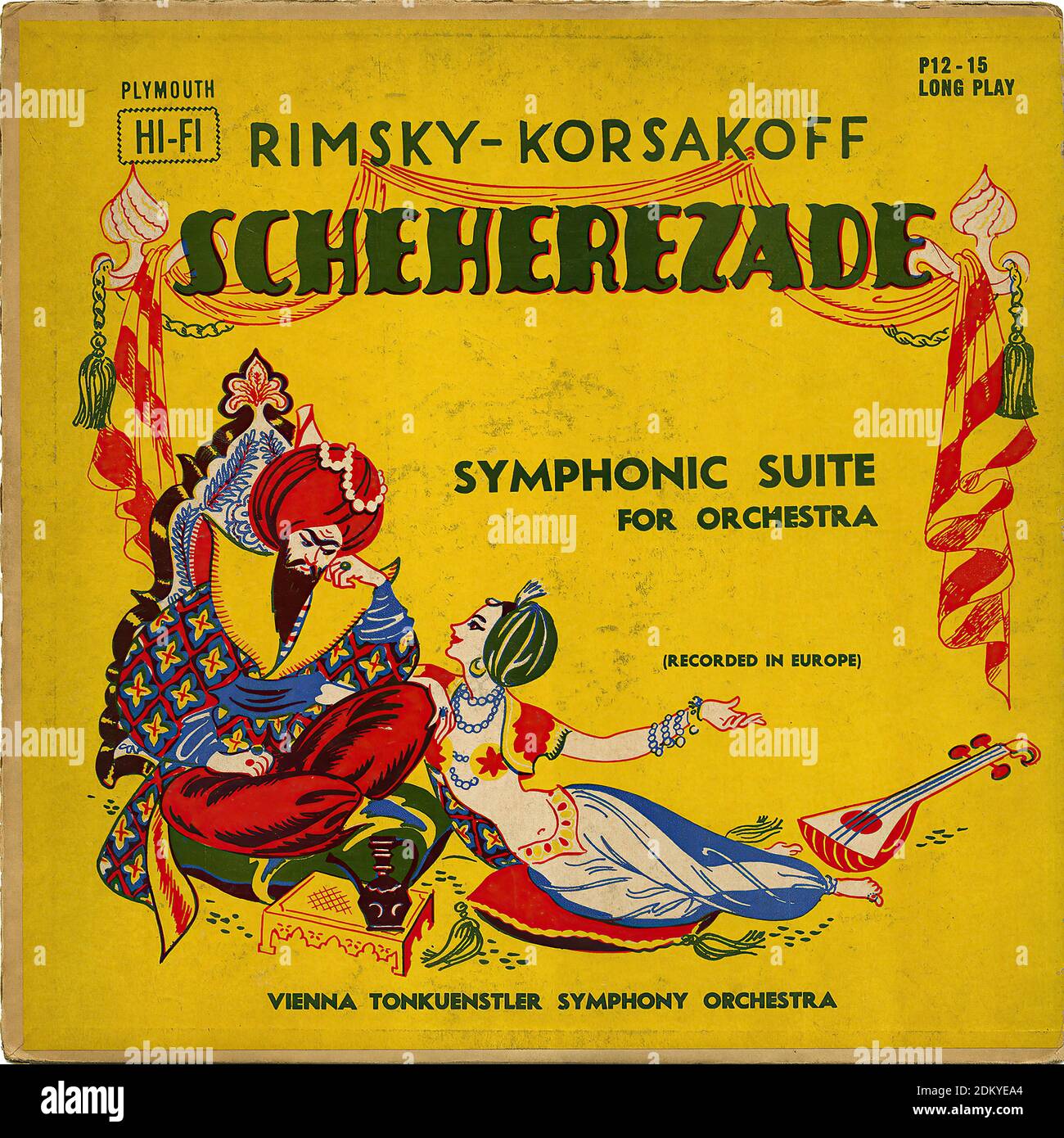Scheherezade - Vintage record cover 01 Stock Photo - Alamy