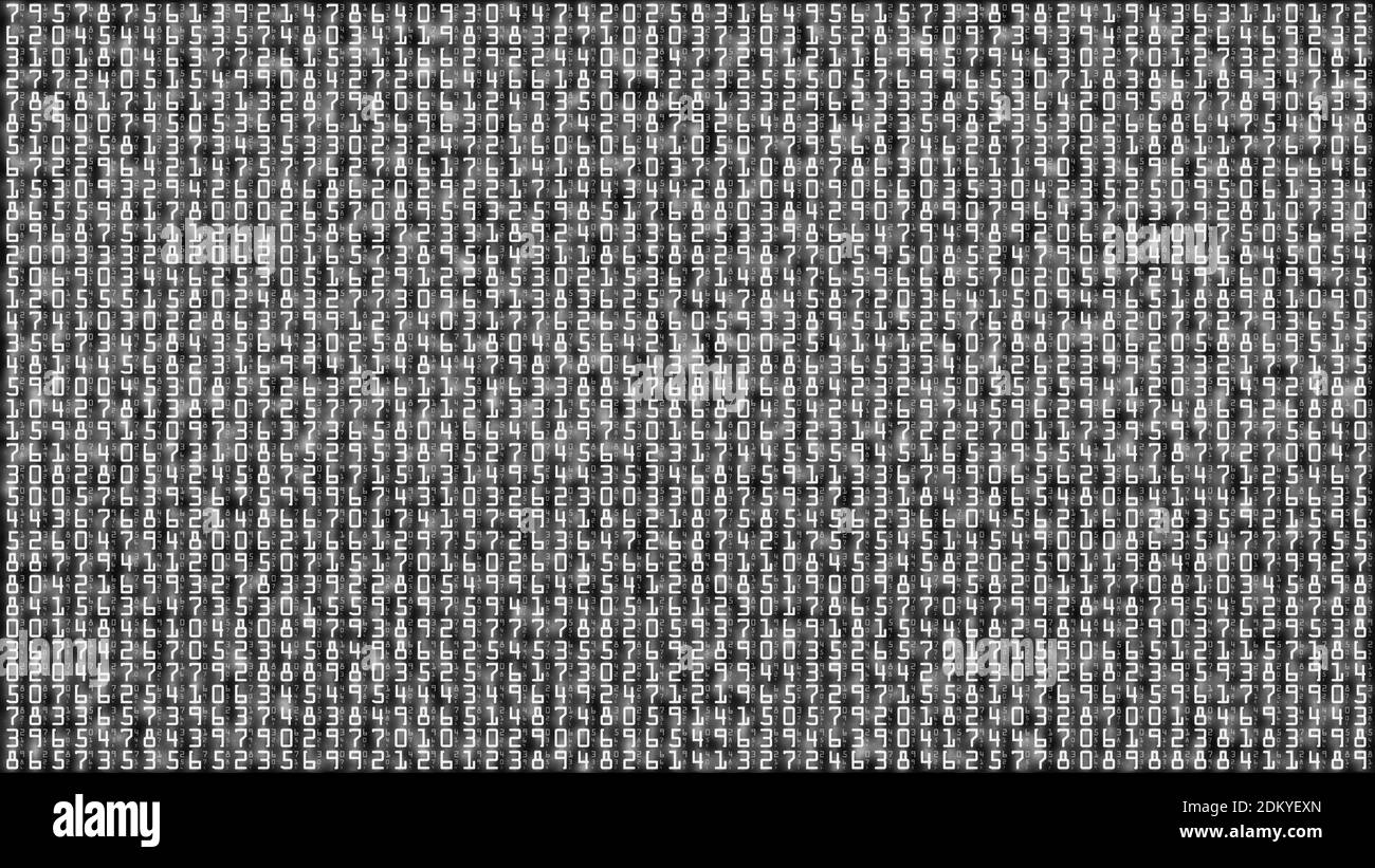 Digital number abstract background. Information code illustration Stock ...