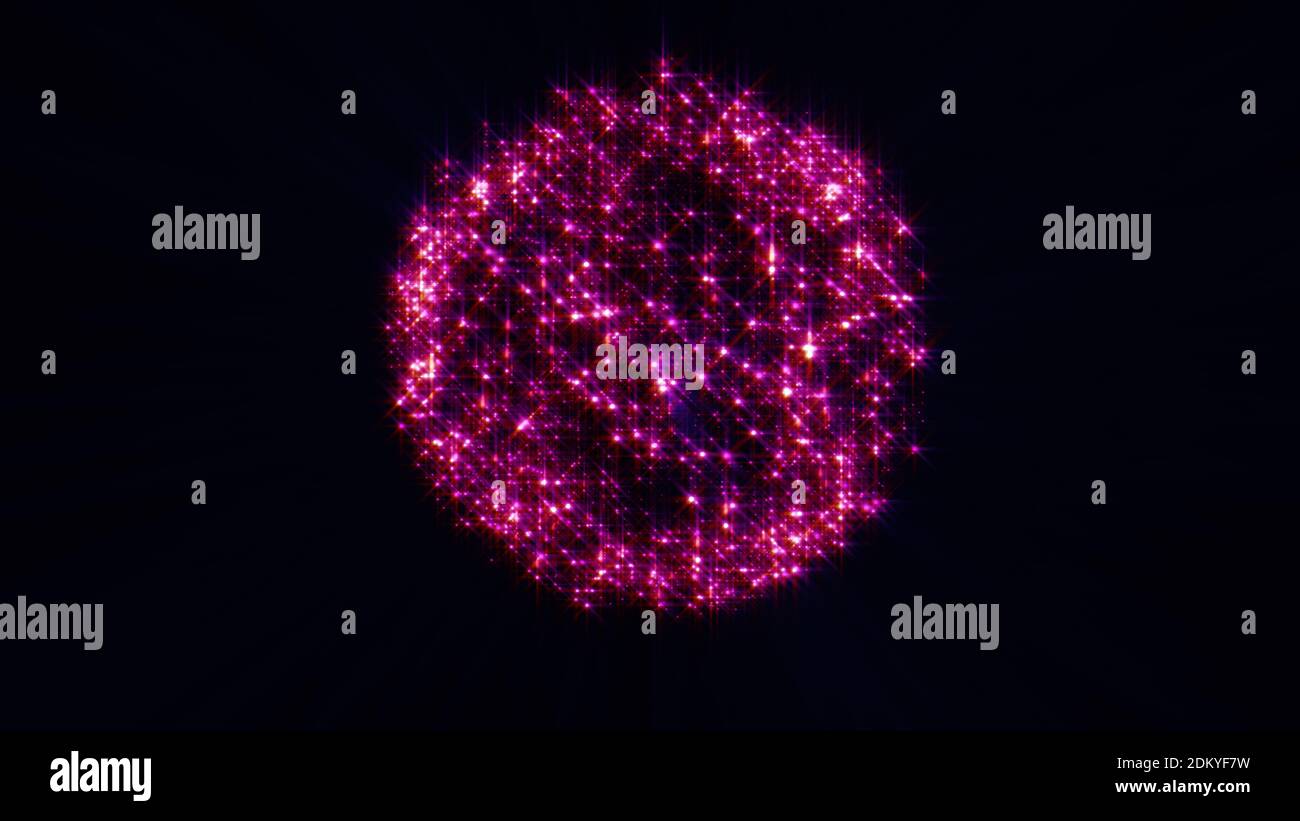 fireworks ball explosion, abstract light 3d illustration render Stock ...