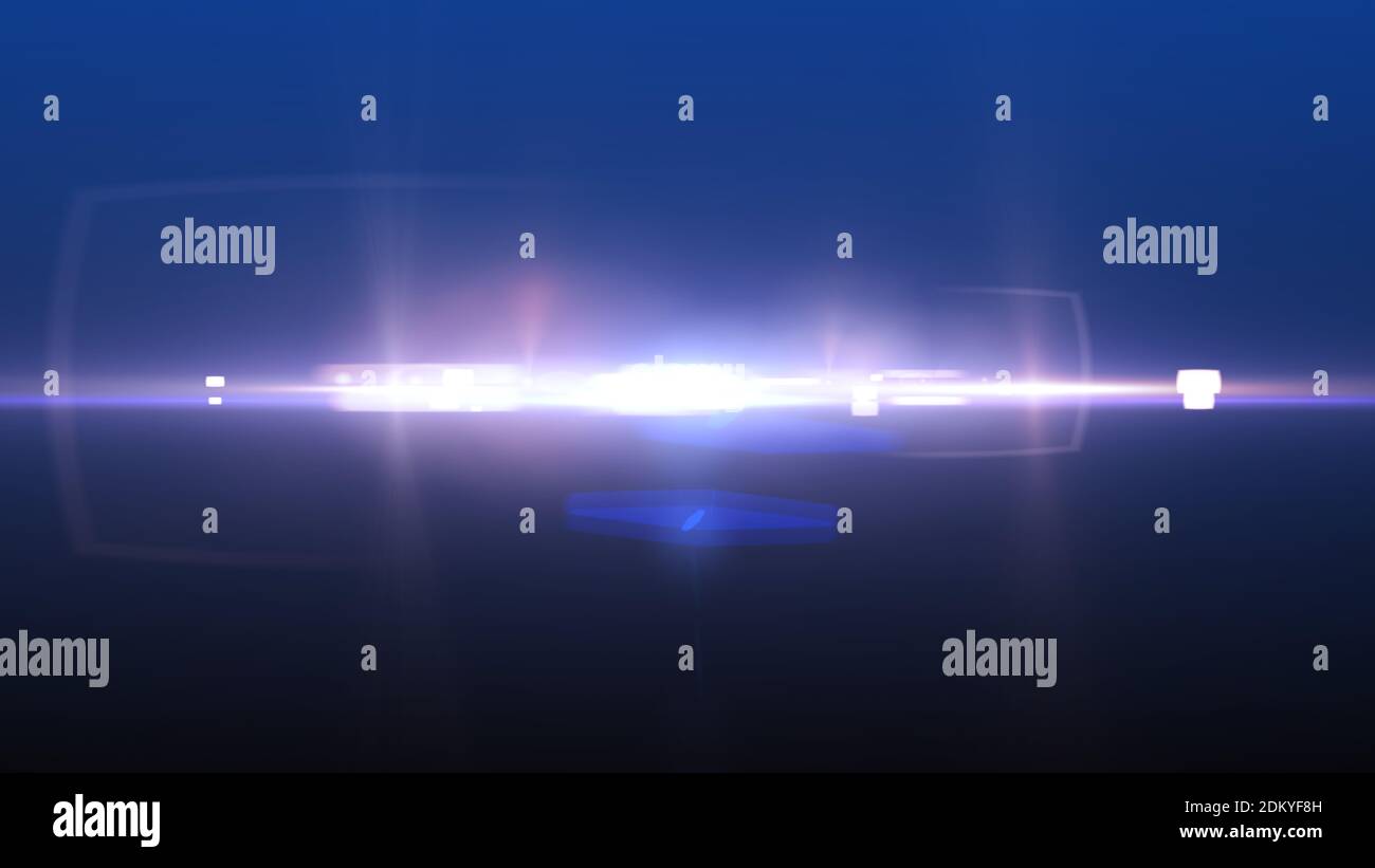 Digital lens light flare in space, 3d render Stock Photo - Alamy
