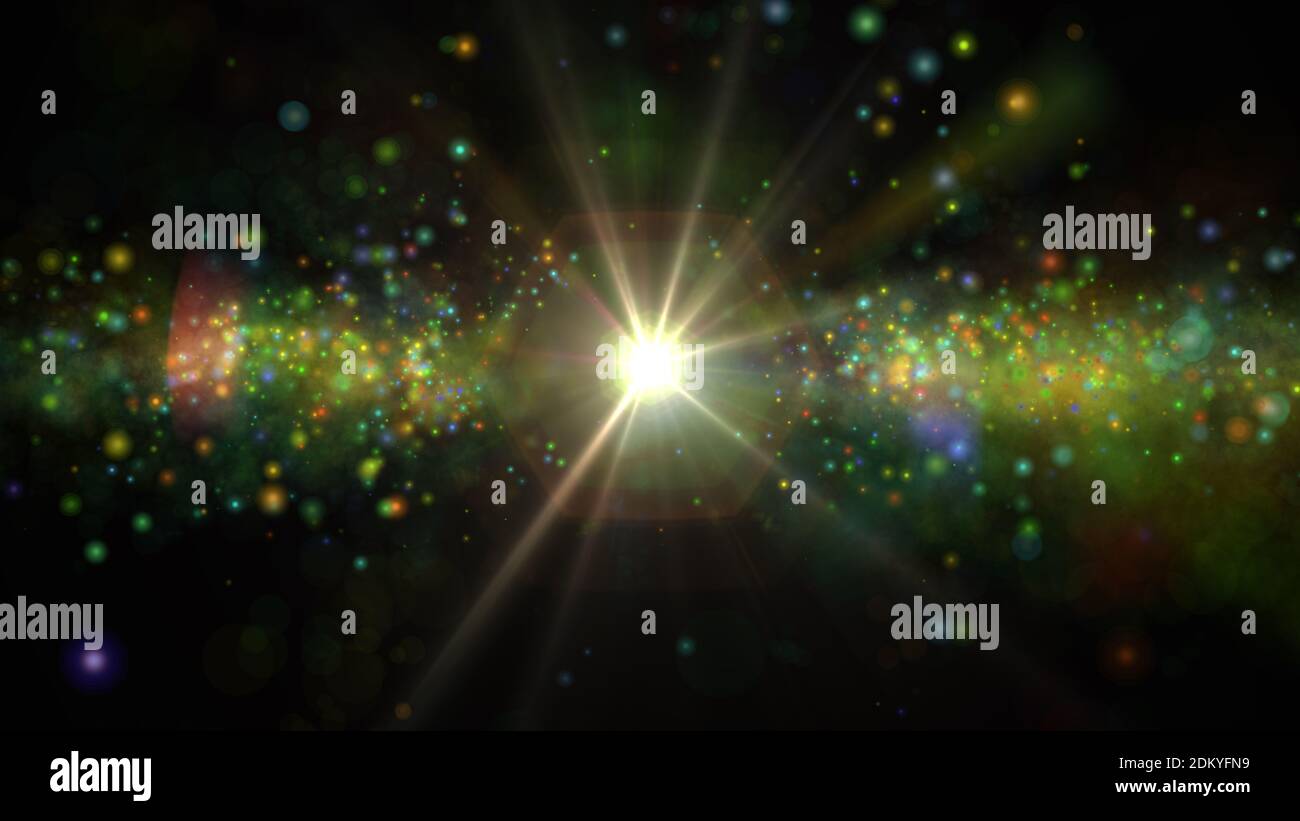 Star explosion in a galaxy of an nebula. illustration render Stock ...