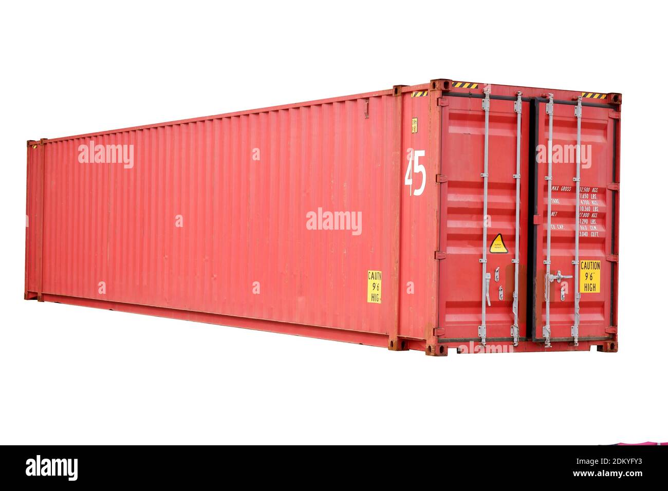 Red container with white back So easy to use Stock Photo - Alamy