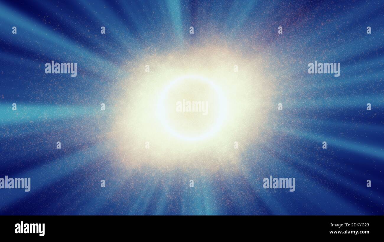 Abstract particles sun solar flare particles illustration 3d render ...