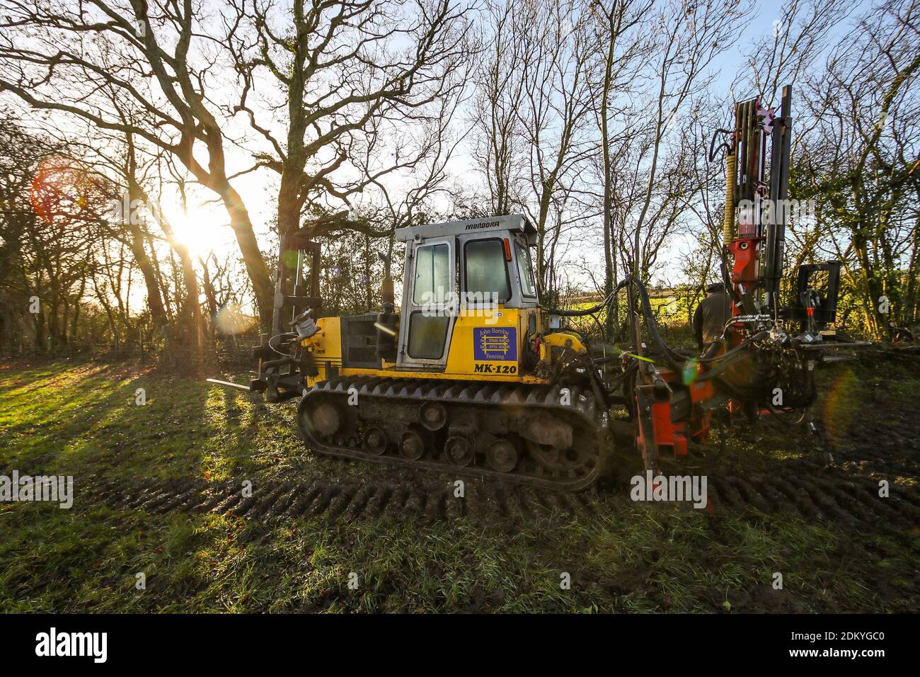 Pete Barnby Agricultural Fencing using a specially built and adapted ...