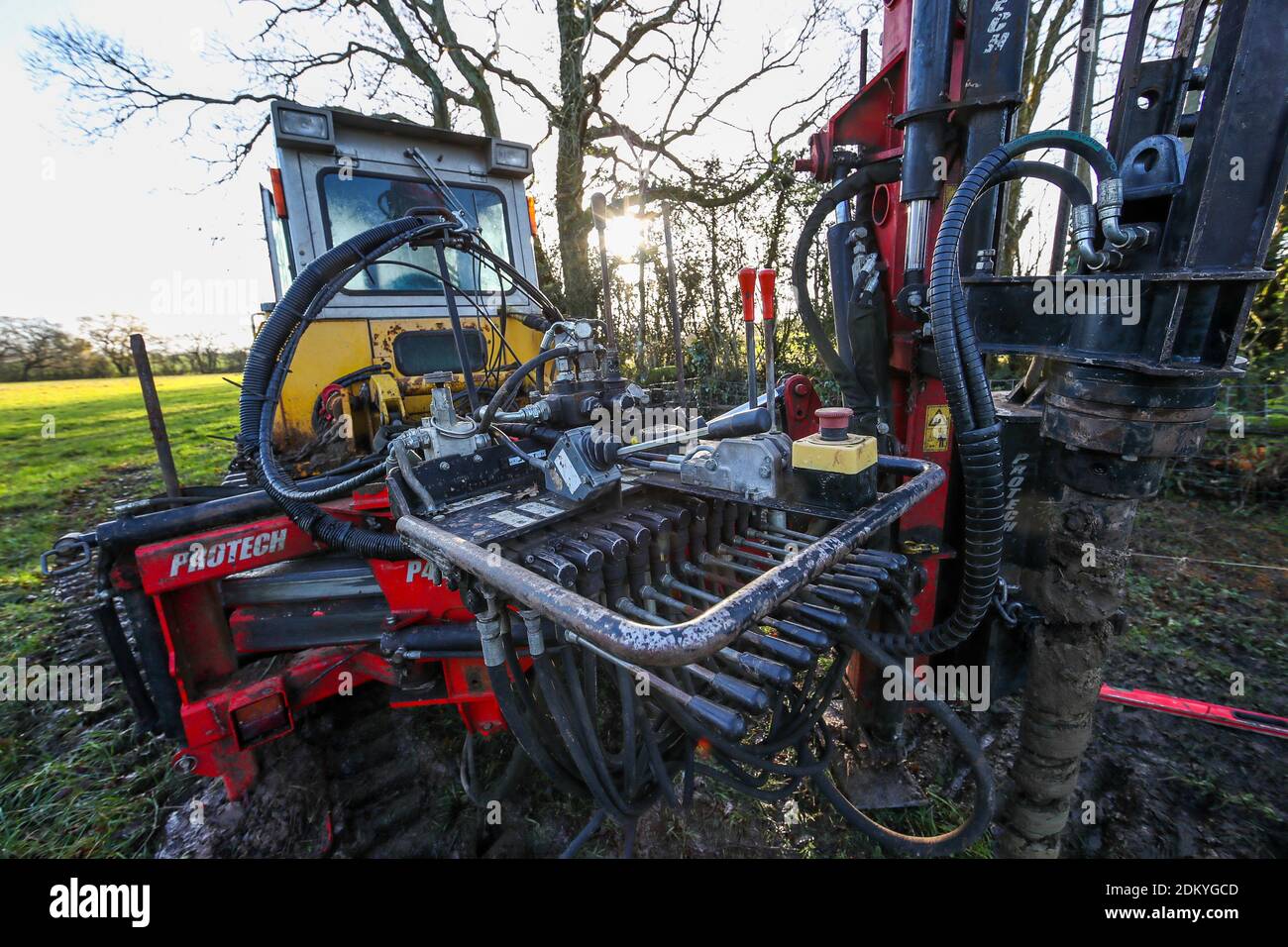 Pete Barnby Agricultural Fencing using a specially built and adapted ...