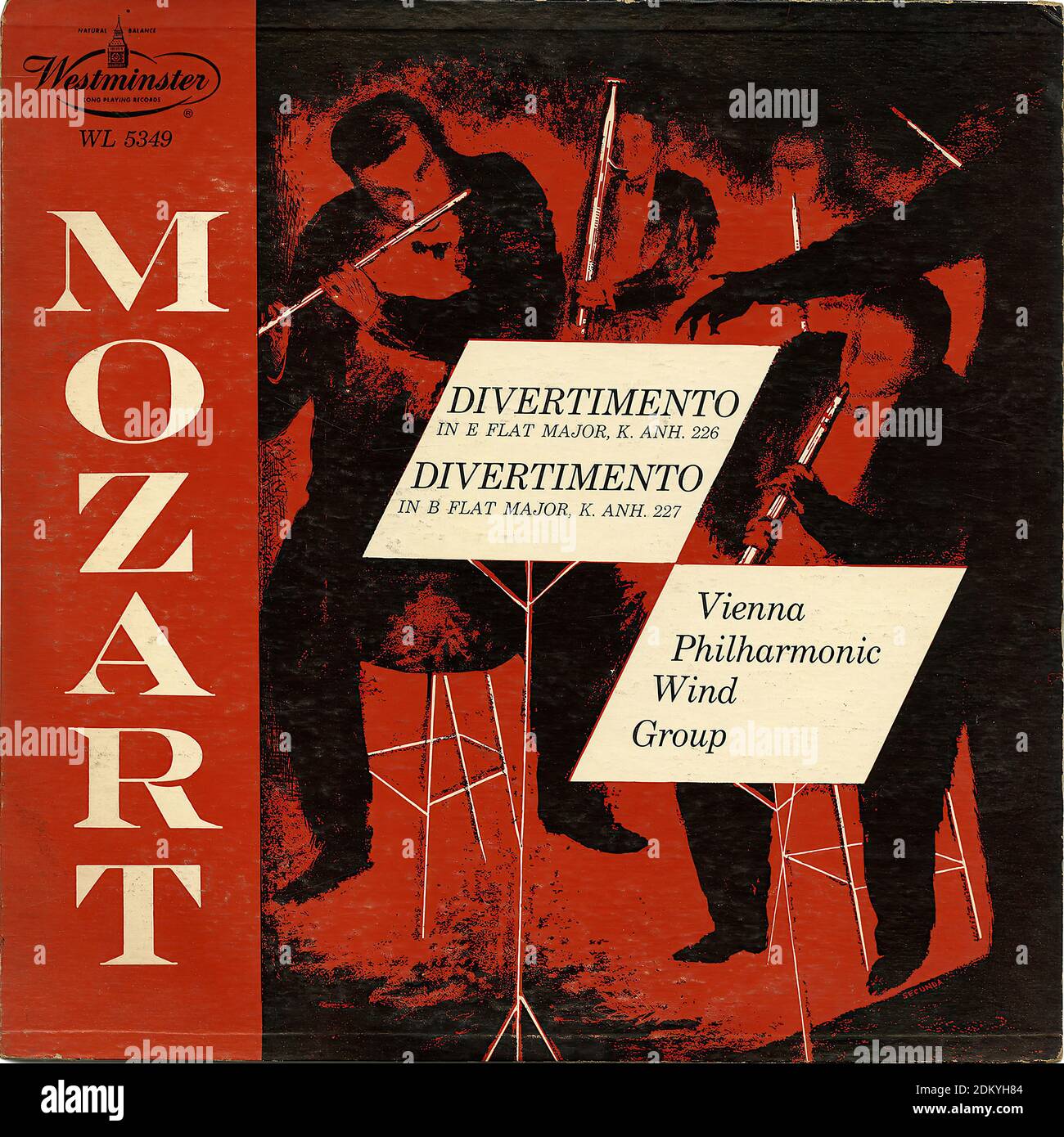 Mozart - Vintage Record Cover Stock Photo - Alamy