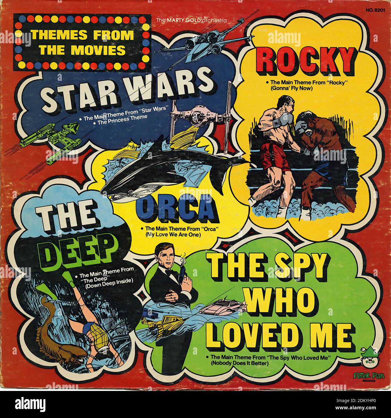 Themes From The Movies - Vintage record cover 01 Stock Photo - Alamy